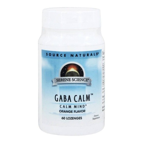 GABA Calm Sublingual, Sabor Laranja, Source Naturals - Quero Tudo Natural