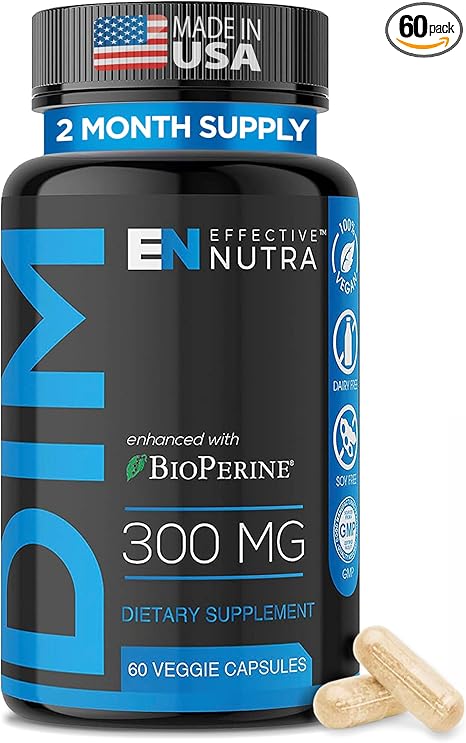 Suplemento DIM 300mg - Bloqueador de Estrogênio Extra Forte